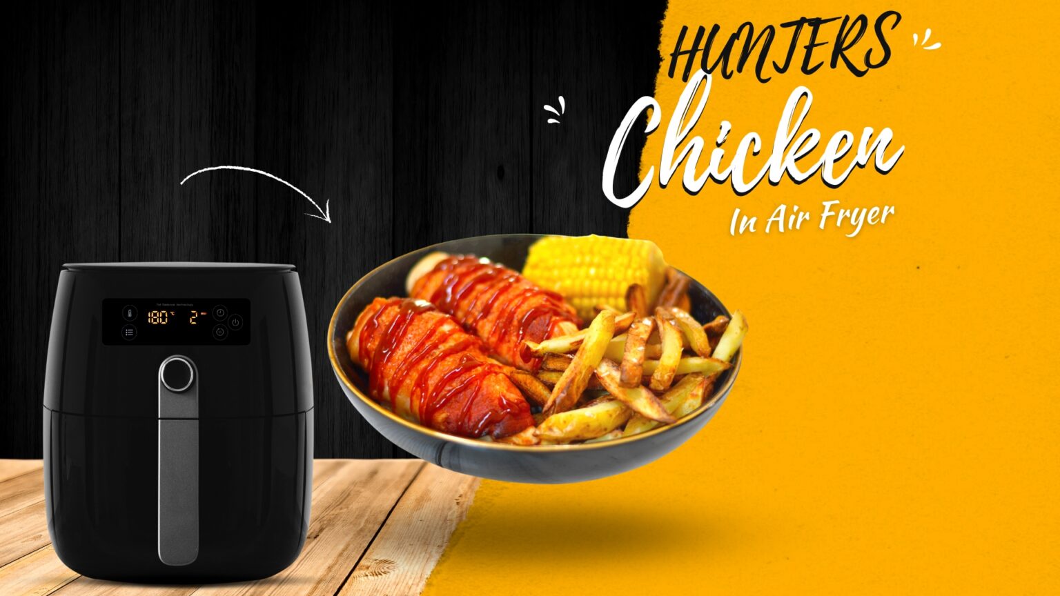 Hunters Chicken In an Air Fryer Recipe - Quick Method